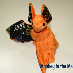 Bat Stuffie Lovey, Plush Bat Minky, Stuffed Animal Lovie, Easter Gift ...