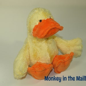 Ready to Ship Duck Stuffie, Farm Nursery Lovey, Minky Security Stuffed ...
