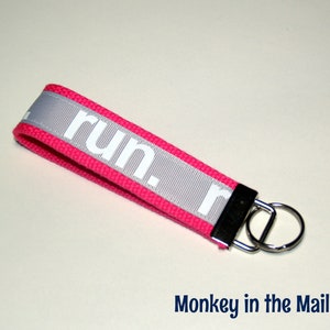 Run Key Fob, Running Key Chain, Runner Key Ring, Key Holder, Wristlet ...