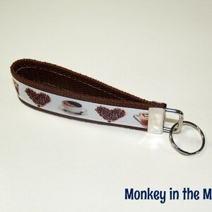 Coffee Barista Key Fob, Key Chain, Key Ring, Key Holder, Wristlet Key ...