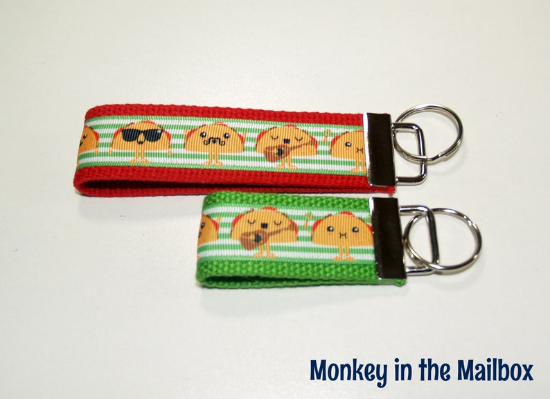 Taco Key Fob Taco Key Chain Fiesta Taco Key Ring Key - Etsy