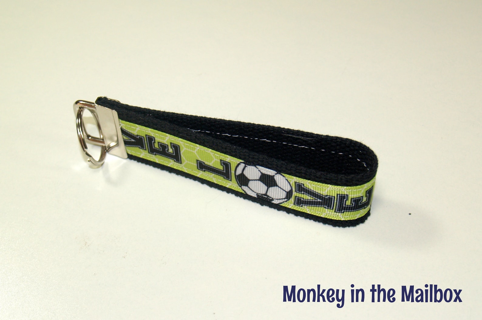 Soccer Key Fob, Love Soccer Key Chain, Key Ring, Key Holder, Wristlet ...