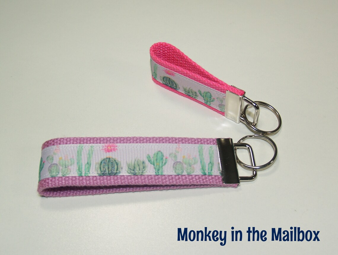 Cactus Key Fob Cacti Floral Key Chain Key Ring Key Holder - Etsy