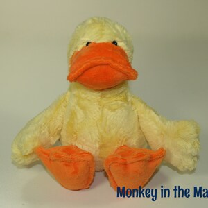 Ready to Ship Duck Stuffie, Farm Nursery Lovey, Minky Security Stuffed ...