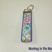 Flower Key Fob, Floral Key Chain, Key Ring, Key Holder, Wristlet Key ...