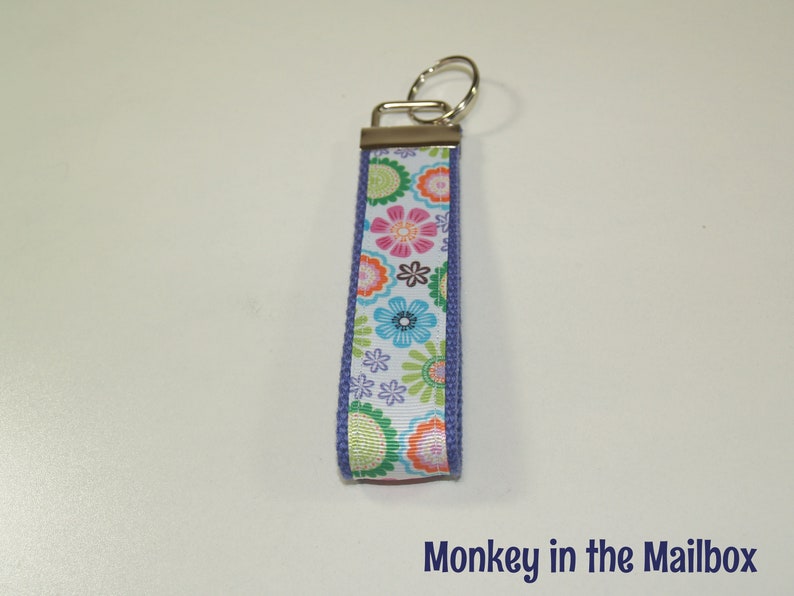Flower Key Fob Floral Key Chain Key Ring Key Holder - Etsy