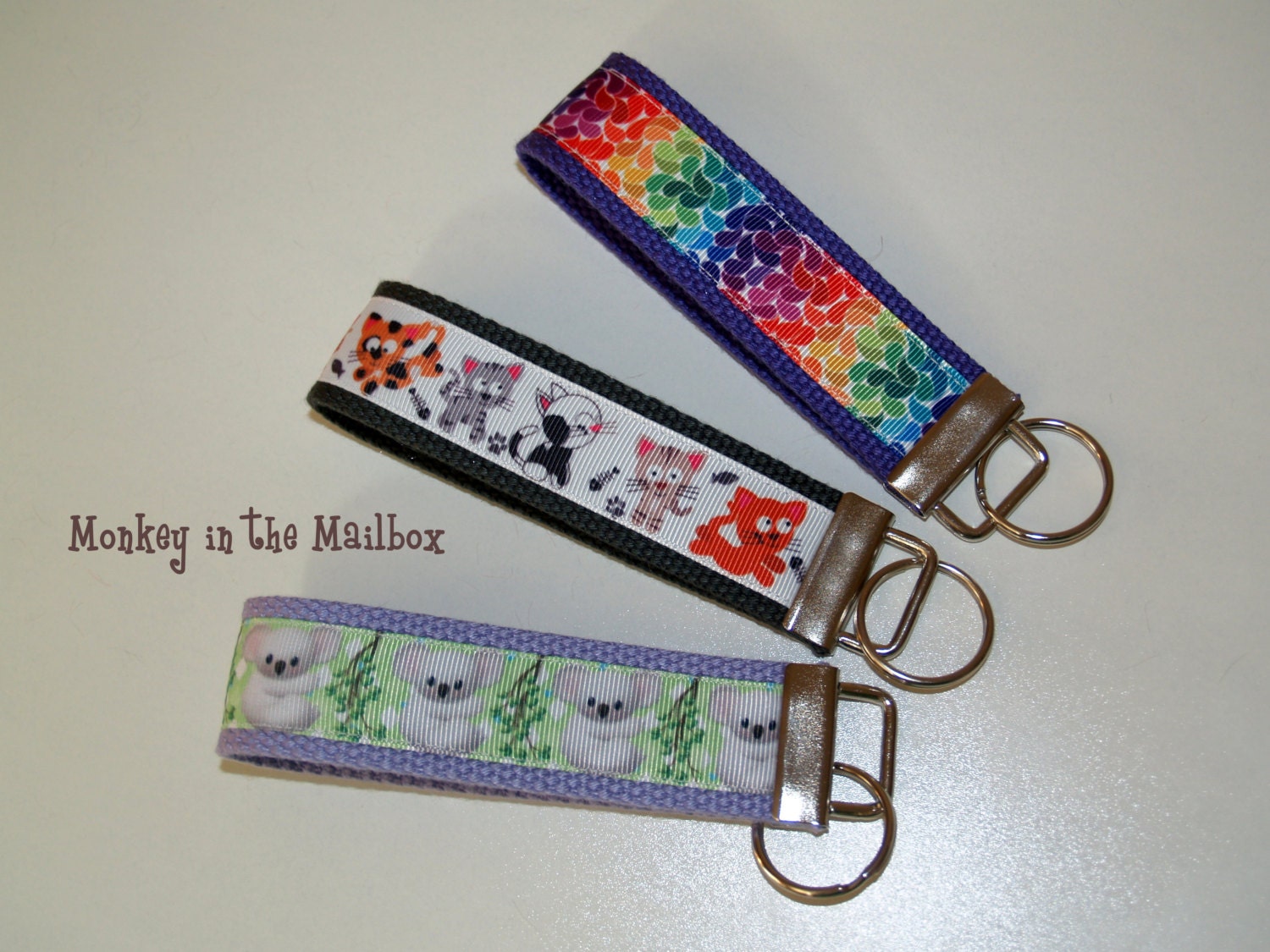 Koala Key Fob wristlet keychain READY TO SHIP luggage tag | Etsy