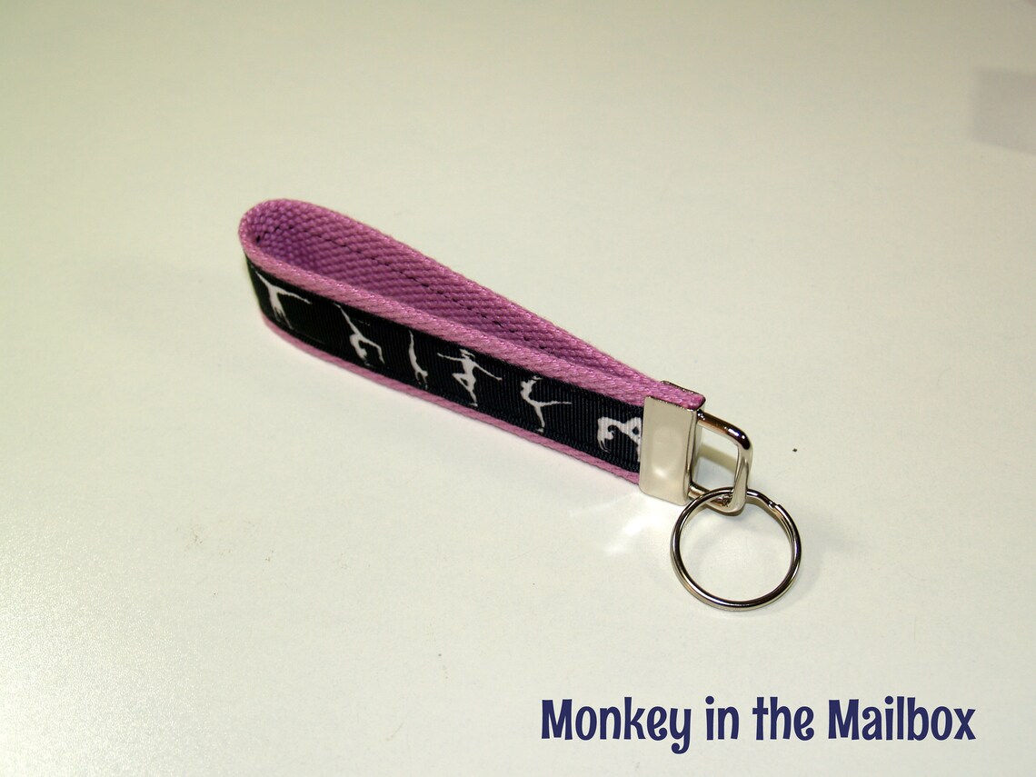 Gymnastics Key Fob Key Chain Gymnast Key Ring Key Holder | Etsy
