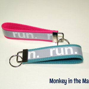 Run Key Fob, Running Key Chain, Runner Key Ring, Key Holder, Wristlet ...