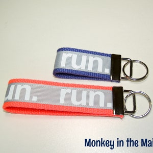Run Key Fob, Running Key Chain, Runner Key Ring, Key Holder, Wristlet ...