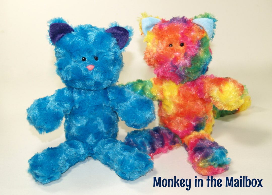 Kitty Cat Stuffed Animal, Kitten Stuffie, Minky Stuffed Animal, Soft ...