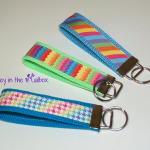 Rainbow Key Fob, Key Chain, Key Ring, Key Holder, Wristlet Key Fob ...