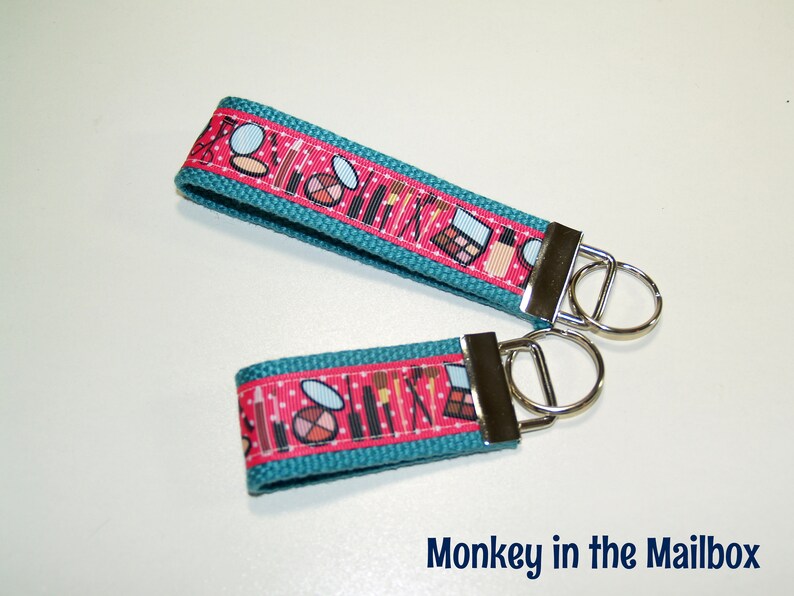 Makeup Key Fob Cosmetology Key Chain Key Ring Key Holder - Etsy