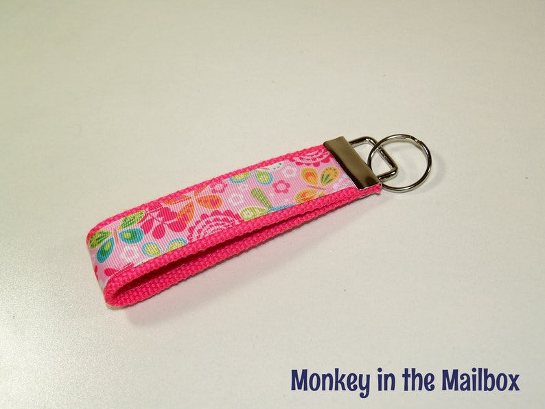 Flower Key Fob Floral Key Chain Key Ring Key Holder - Etsy