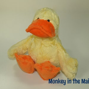 Ready to Ship Duck Stuffie, Farm Nursery Lovey, Minky Security Stuffed ...