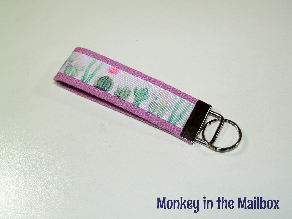Cactus Key Fob Cacti Floral Key Chain Key Ring Key Holder - Etsy
