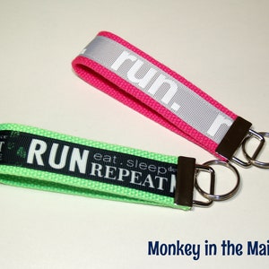 Run Key Fob Running Key Chain Runner Key Ring Key Holder | Etsy