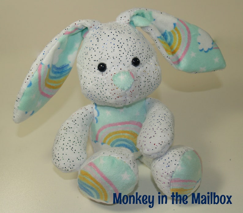 Bunny Stuffed Animal Minky Plush Rabbit Lovie Lovey Stuffie | Etsy