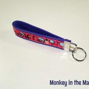 Makeup Key Fob, Cosmetology Key Chain, Key Ring, Key Holder, Wristlet ...
