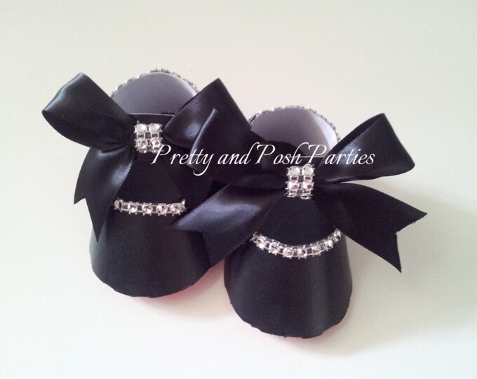10 Adorable Black Baby Paper Shoe Favor Boxes - Etsy