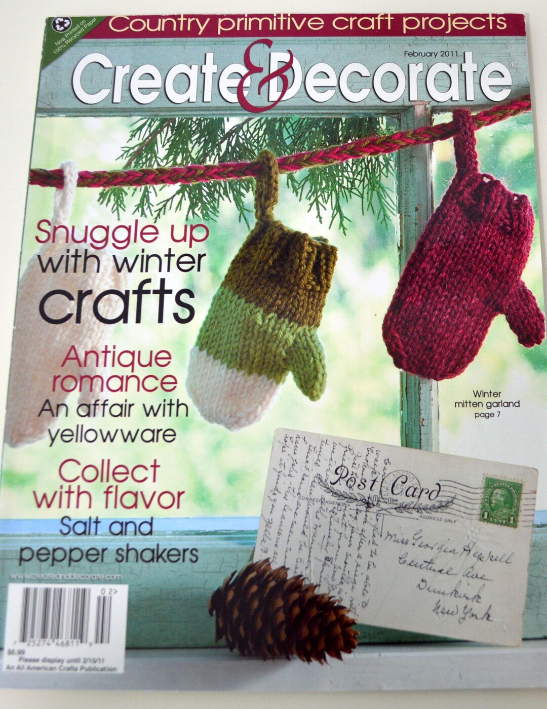 Create & Decorate Magazine Primitive Craft Patterns February 2011 - Etsy