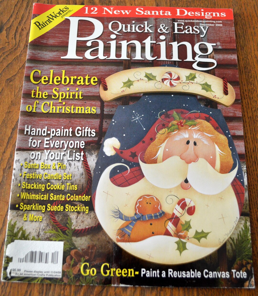 Quick & Easy Painting Magazine Tole Decorative Painting Christmas December 2009 - Etsy