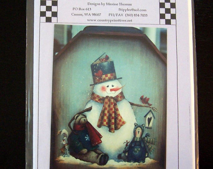 Maxine Thomas Tole Painting Pattern Packet "winter Friends" - Etsy