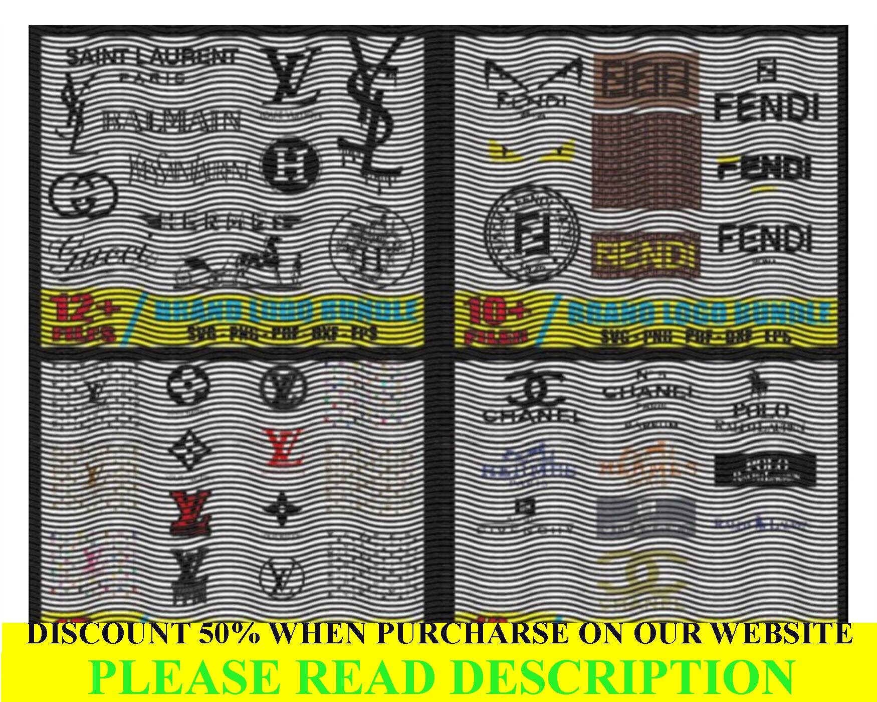 Fashion Brand Logos Svg Bundle, Ultimate Giga Bundle With Svg Files ...