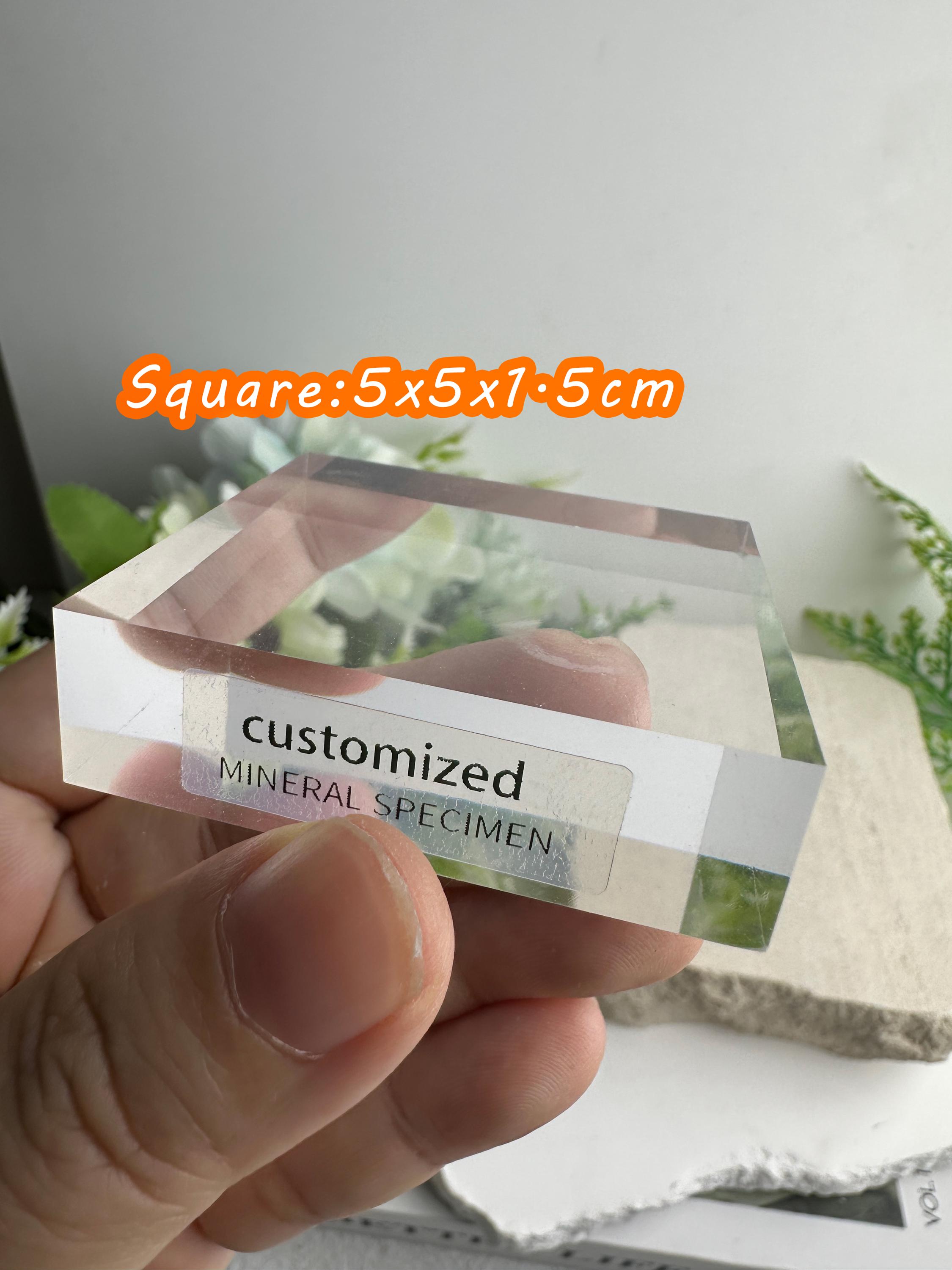 Custom Acrylic Base Block Display for Crystal and Mineral Specimens ...