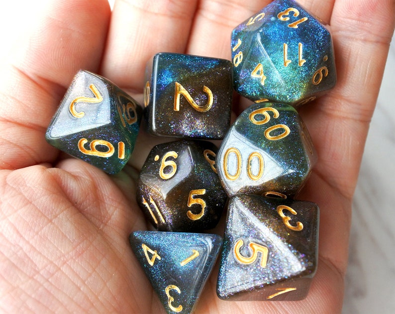 Set de dados DnD dados poliédricos dados Galaxy D&D - Etsy España