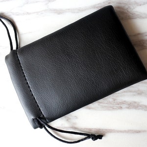 Small Black Faux Leather Bag, Dnd Dice Bag, LARP Pouch, Role Playing ...