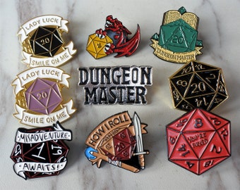 Dnd Enamel Pin - Etsy