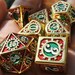 Dnd Dice Set / White Jade Pearl Marble Swirl Polyhedral Dice / D&D Dice ...