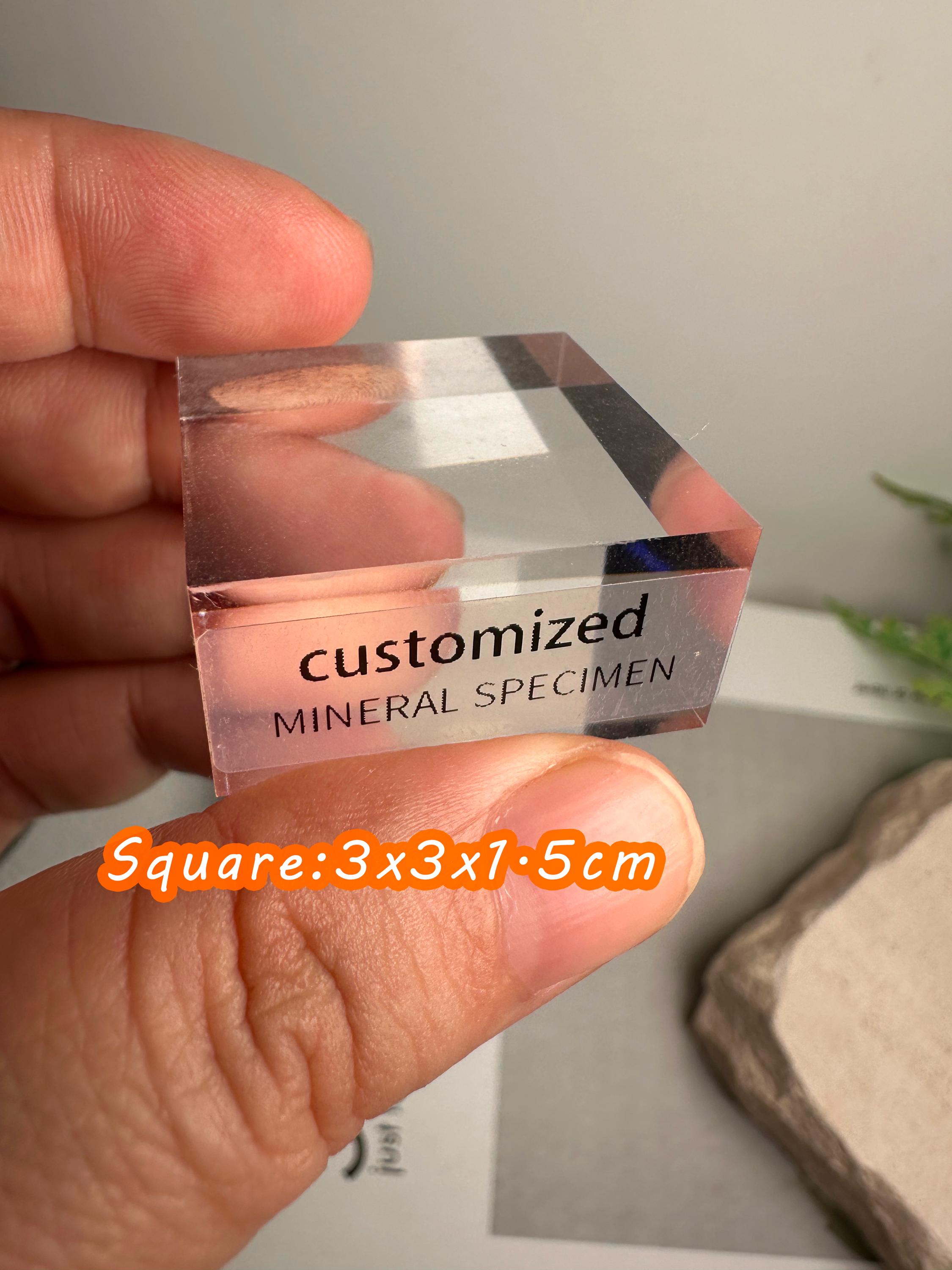 Custom Acrylic Base Block Display for Crystal and Mineral Specimens ...