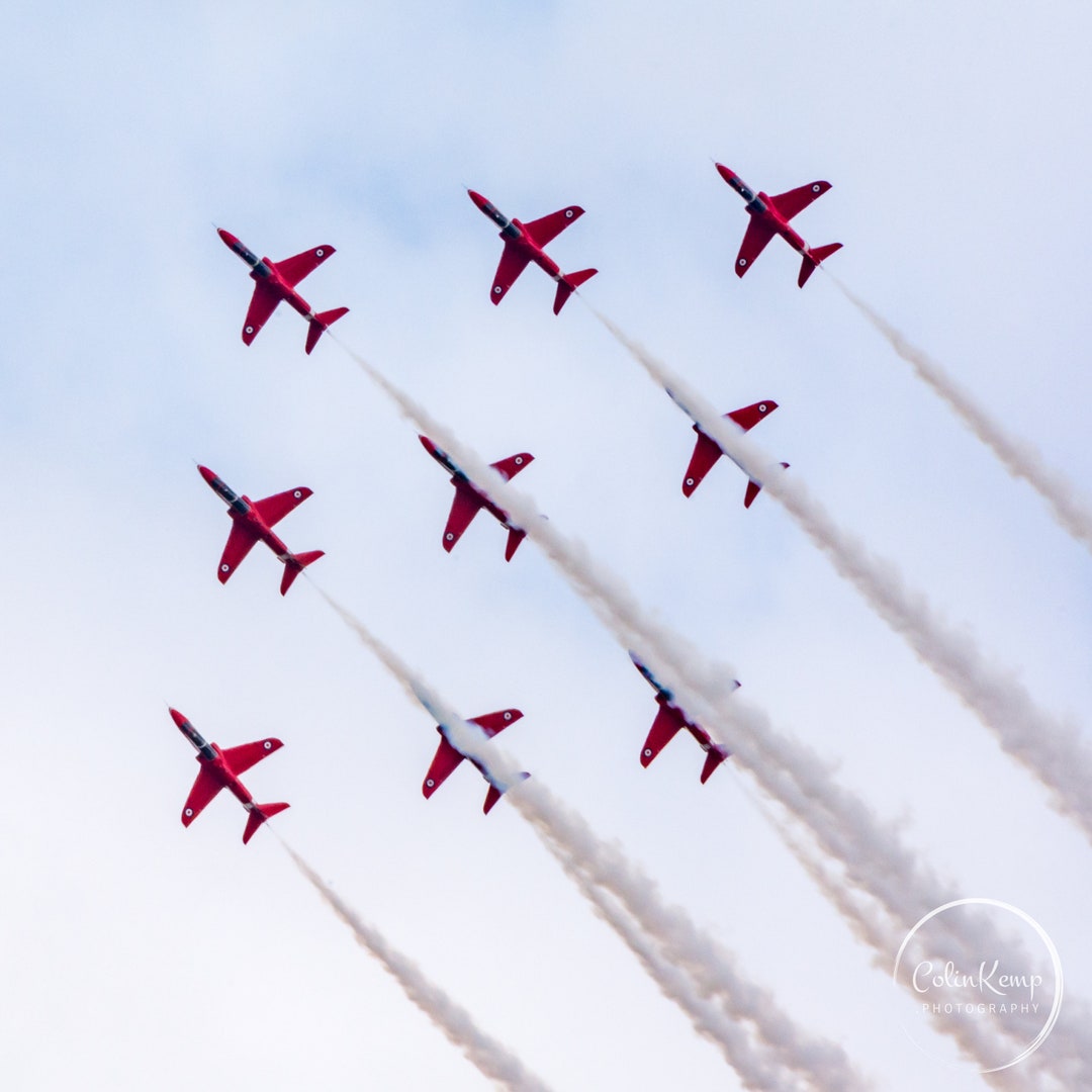 RAF Red Arrows Photo Hawk Aircraft, Fathers Day Gift Photographic Print ...