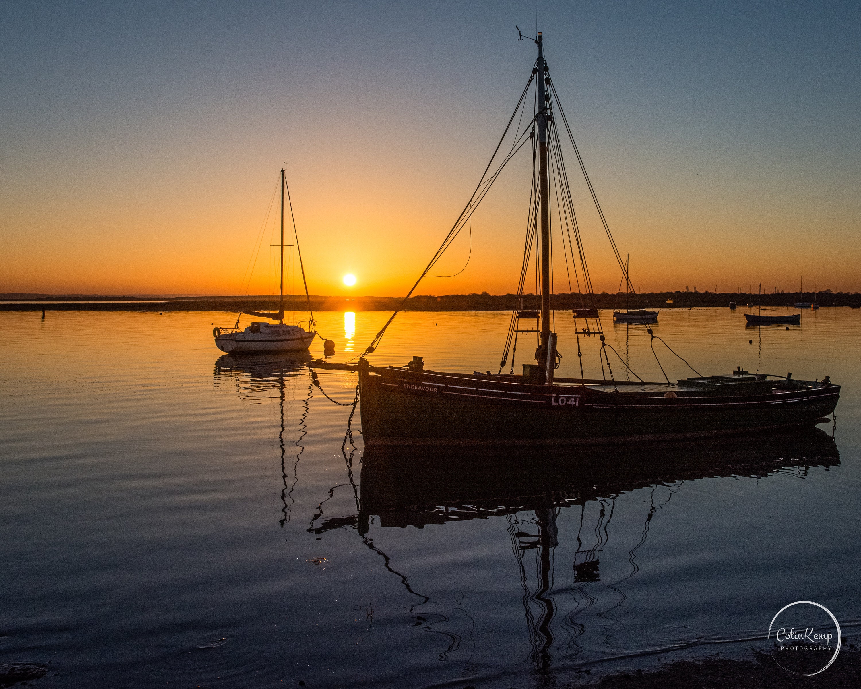 Buy Sunset, Water and Boats Photo, Nautical Seascape Print in Various ...