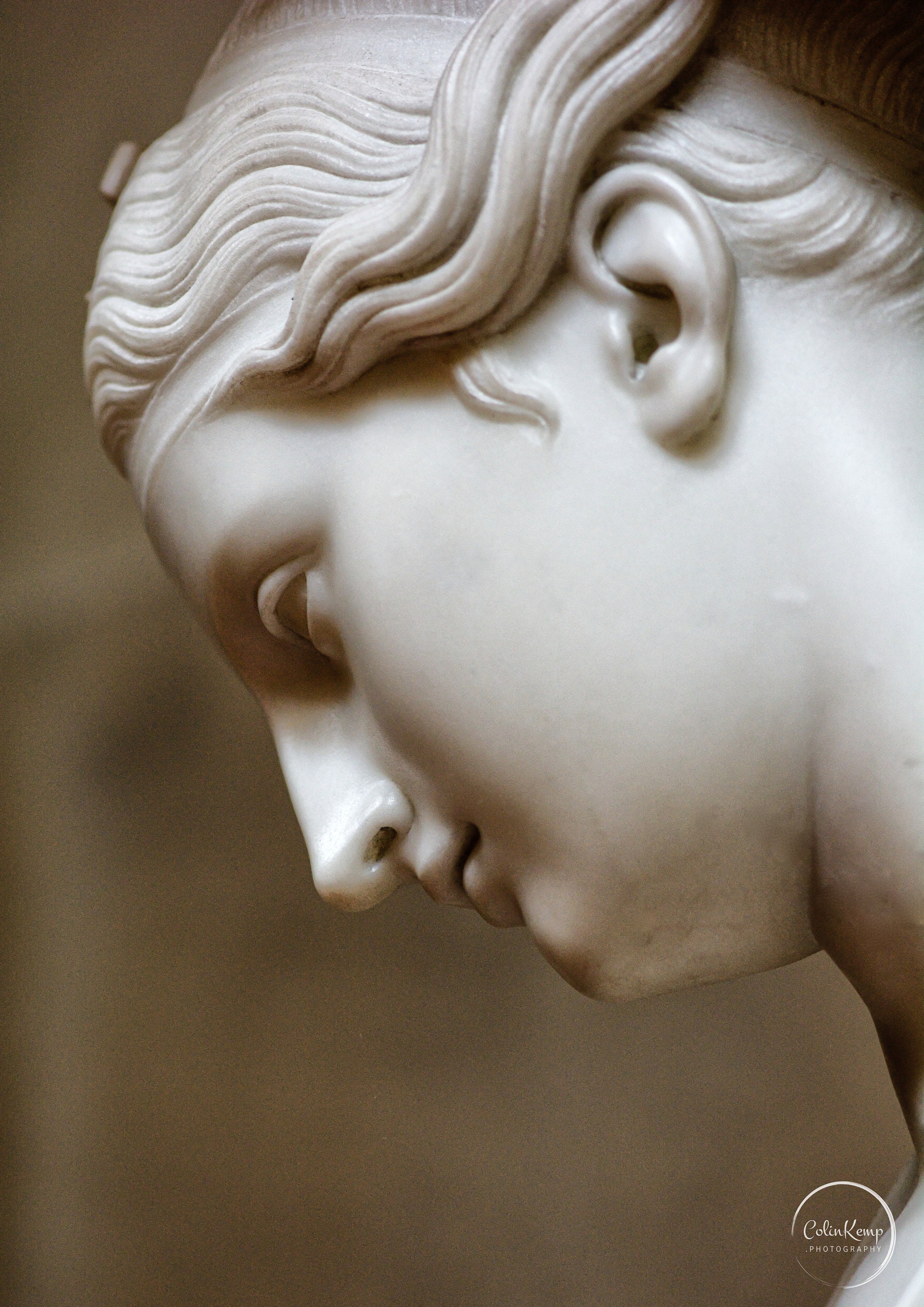 Classical Statue Photo, Female Sculpture Fine Art Print, Monochrome ...