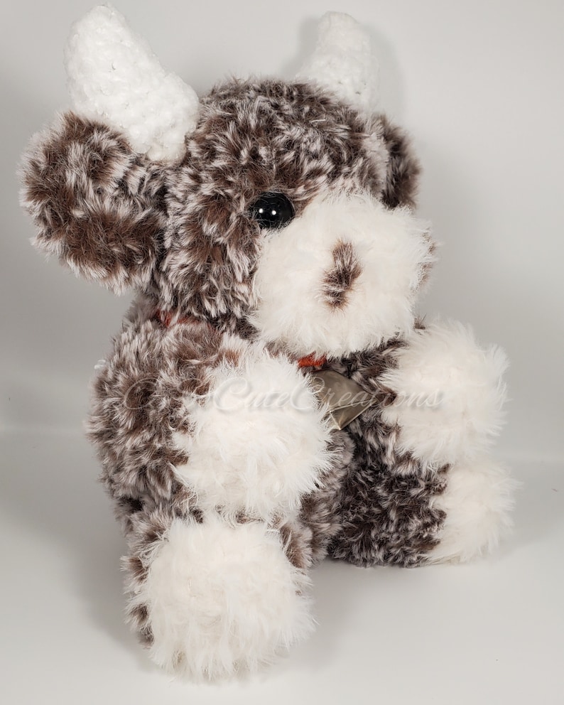 Fuzzy Cow Fuzzy Cow Crochet Cow Amigurumi Brown Cow Plush - Etsy