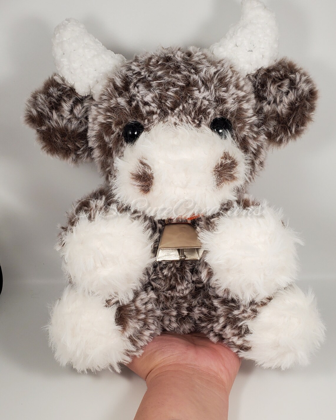 Fuzzy Cow Fuzzy Cow Crochet Cow Amigurumi Brown Cow Plush - Etsy