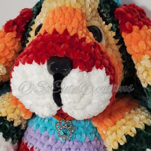 Rainbow Puppy, Crochet Puppy, Colorful Dog, Amigurumi Puppy, Stuffed ...