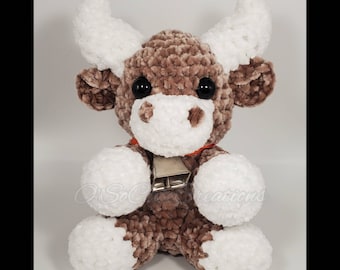 Miniature Highland Cow Crochet Pdf Pattern - Etsy