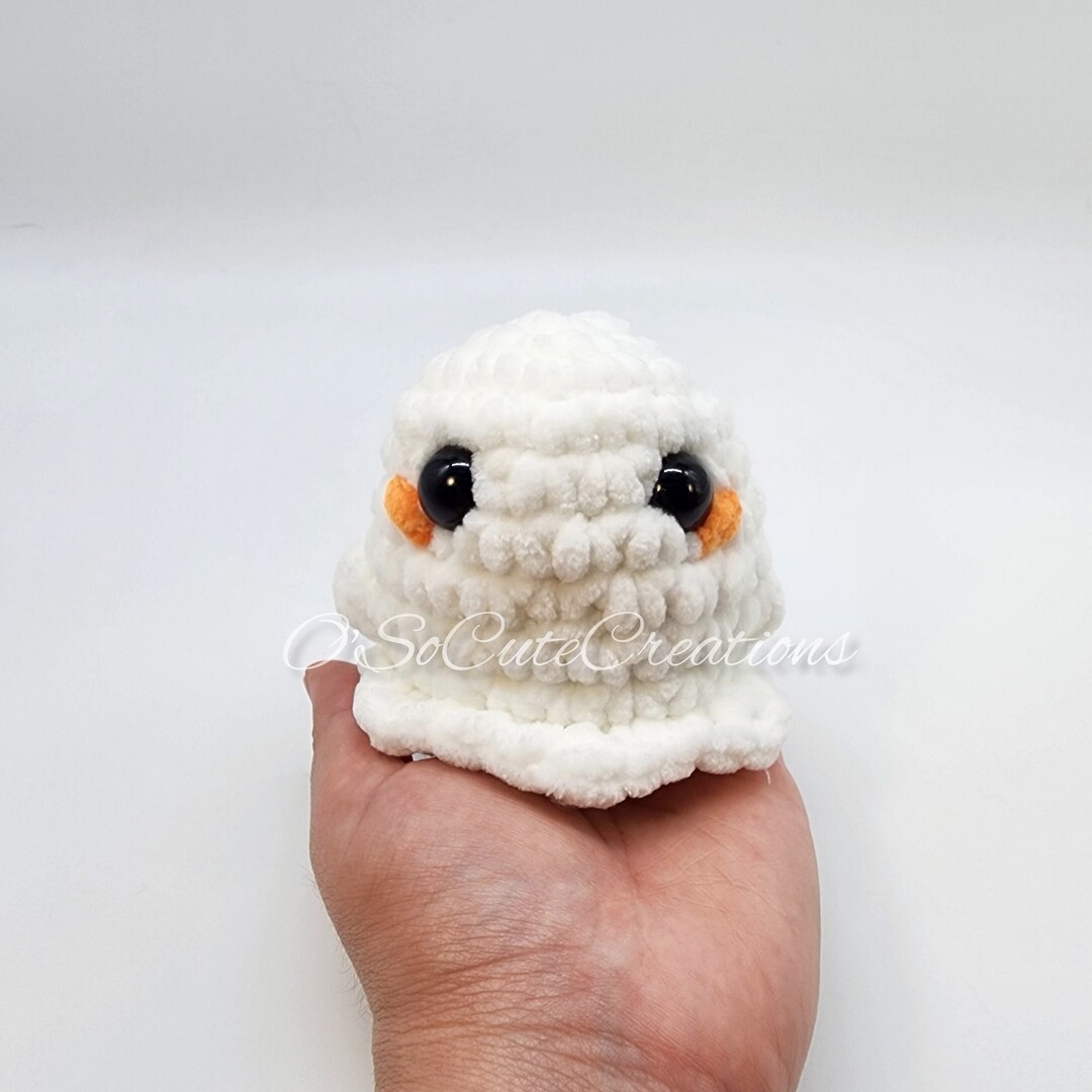Crochet Ghost Plushie, Mini Ghost, Halloween Ghost Decor, Small Ghost ...
