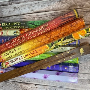 Jumbo Incense Sticks 16 BUY 4 Packages and GET 1 FREE Jumbo Wooden Ash ...