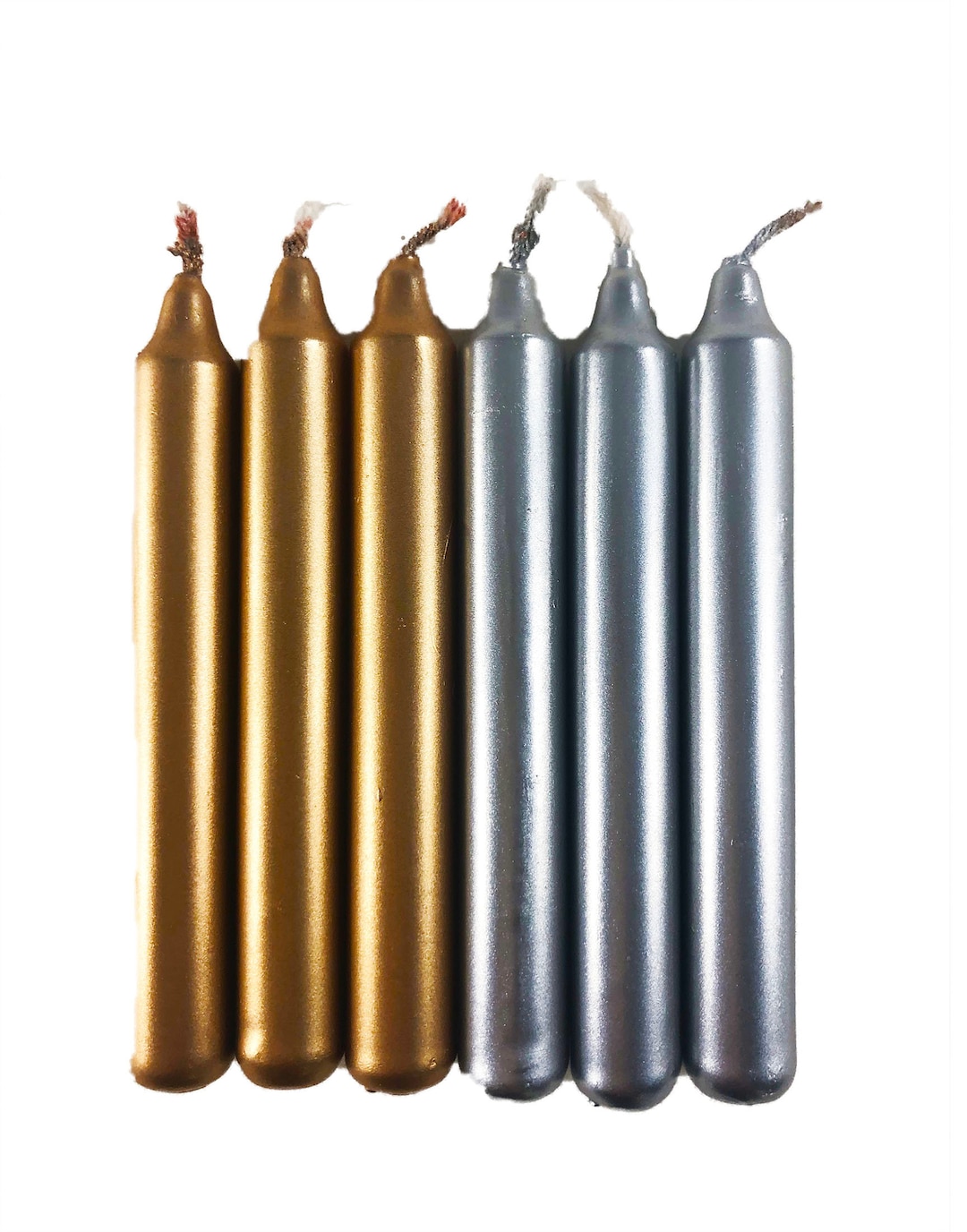 Gold and Silver Spell Candles, God and Goddess Chime Candles- Set of 3 ...