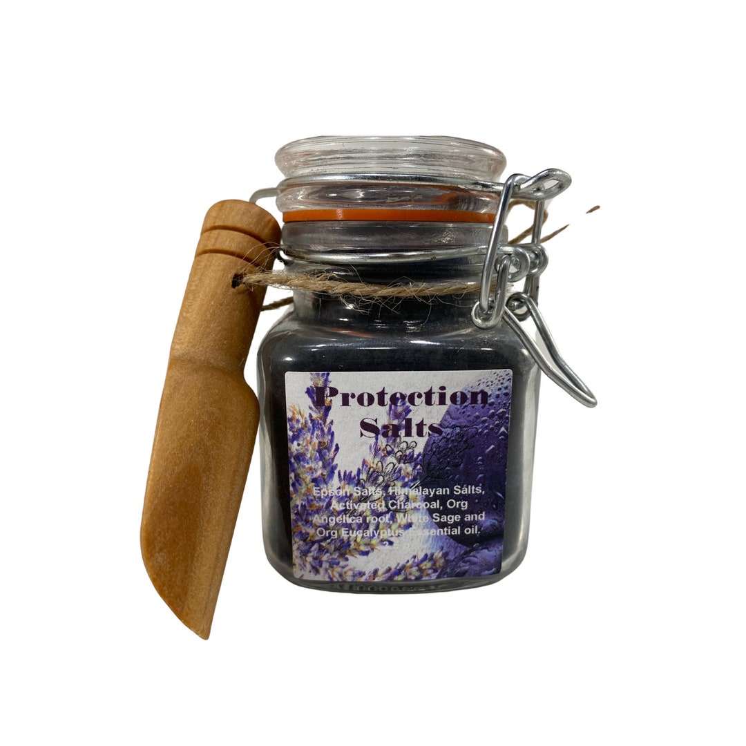 Reiki Charged Herbal Protection Bath Salts • Organic Herbs & Essential ...