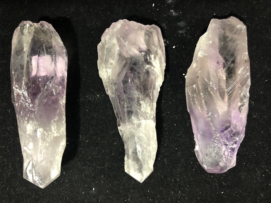 Amethyst Laser Points, High Grade Amethyst Laser Wand, Natural Shadow ...
