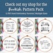 PDF Hand Embroidery Pattern, Just One More Chapter, Bookish Design ...