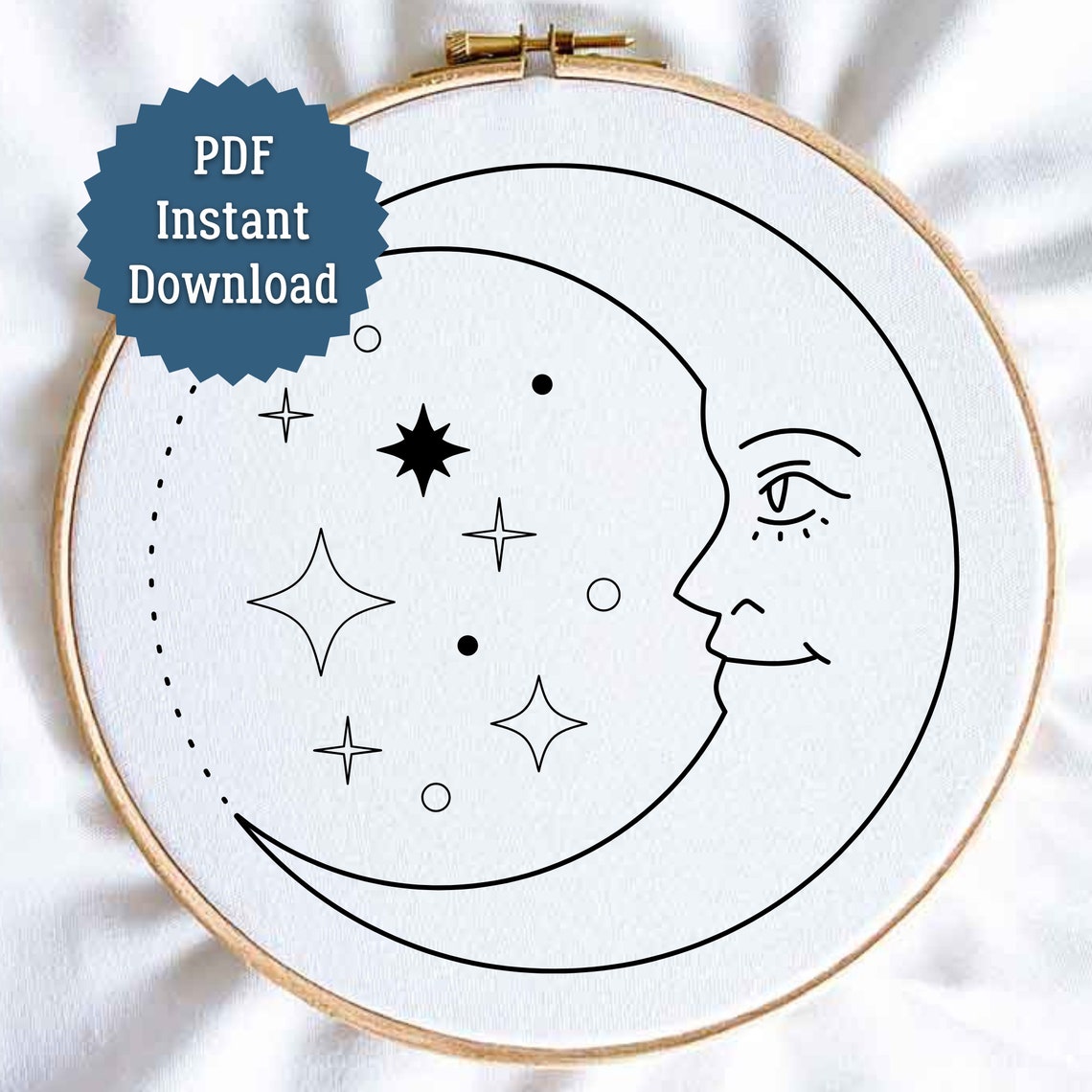 PDF Embroidery Pattern Beginner Embroidery Multiple Sizes - Etsy