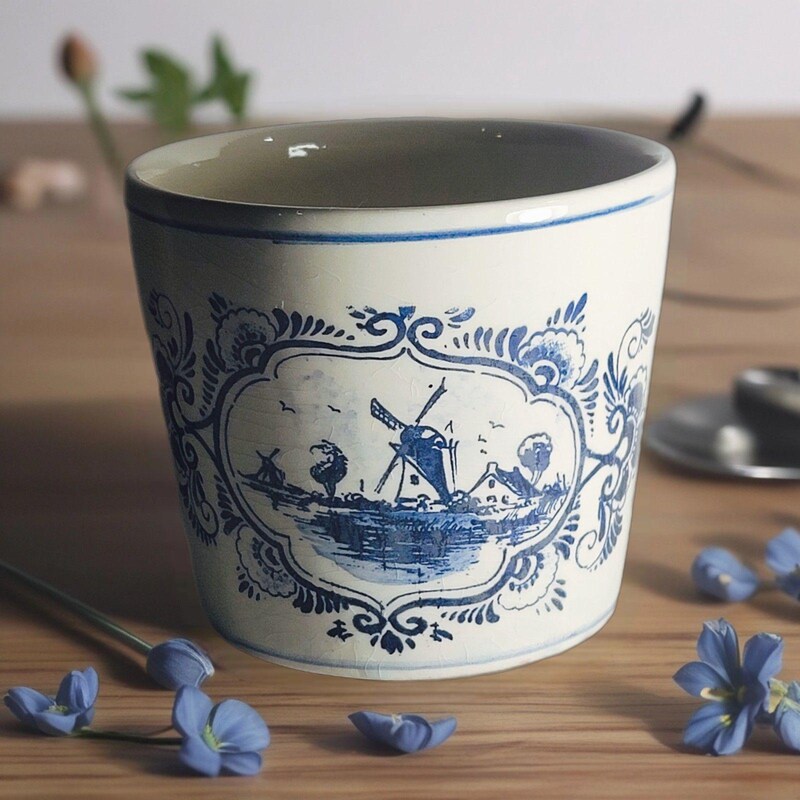 Delft Blue Planter - Etsy