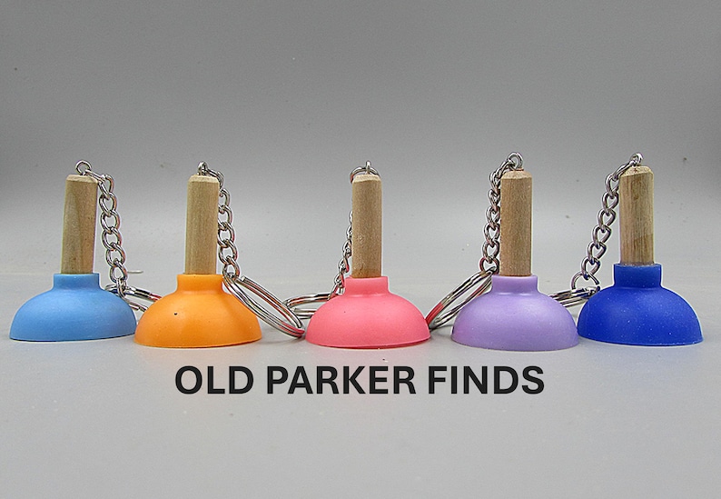 Toilet Plunger Keychain, Plumber's Keychain. Toilet Keychain, Plunger ...